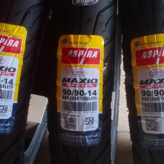 Jual Ban Motor Belakang Matic 90 90 - 14 Tubeless - ASPIRA SPR 38 TL Free DOP Tubeless | Shopee ...