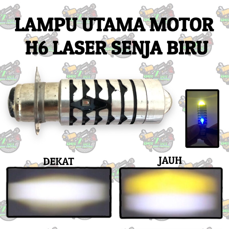 Jual Lampu Led Depan 2 Warna Plus Senja Biru Motor Matic & Bebek | Shopee Indonesia