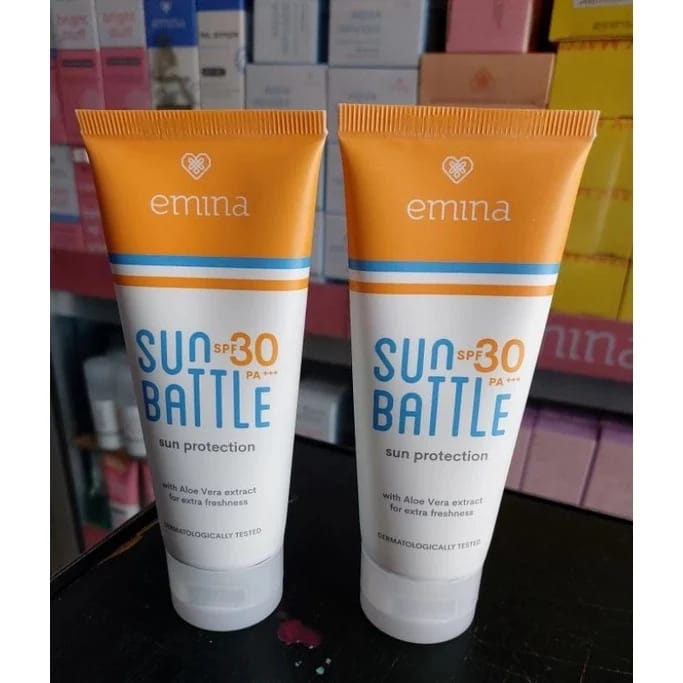 Jual Emina Sun Battle SPF 30 PA+++ 60 ML | Sunscreen Pelindung dari Sinar Matahari + UV | Shopee ...