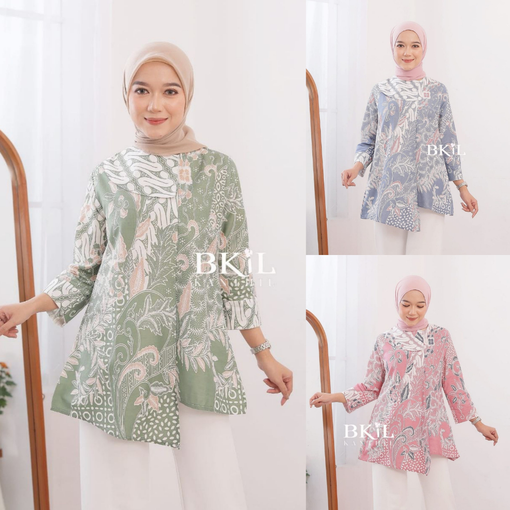 Jual Batik Alina Baju Batik Wanita Modern Atasan Blouse Kerja Kantor ...