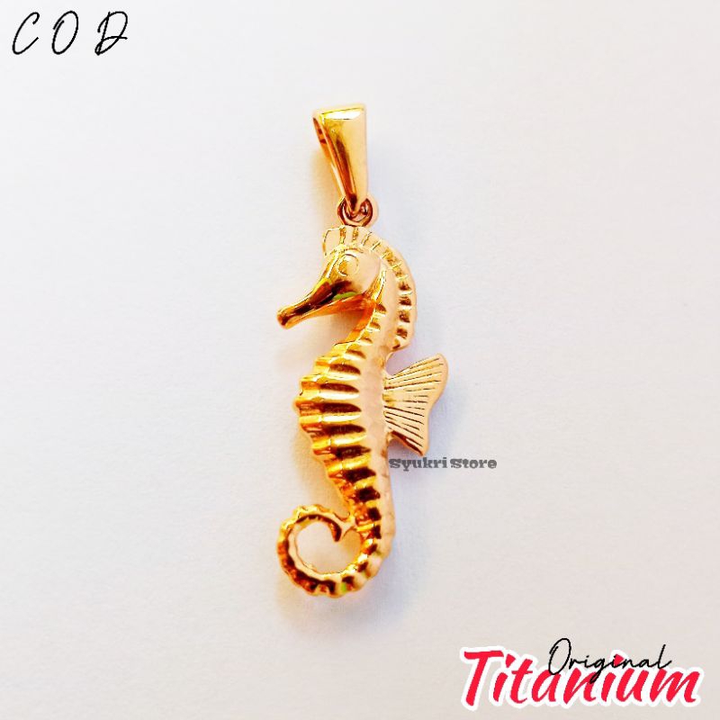 Jual Liontin Titanium Kuda Laut Anti Karat Anti Luntur Anti Alergi ...