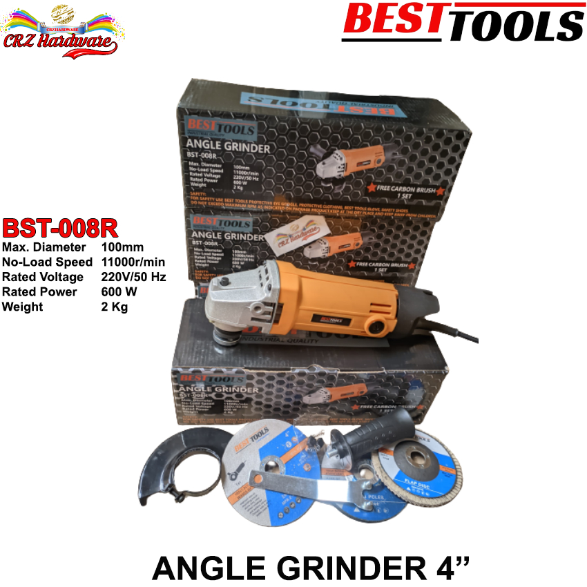 Jual MESIN GERINDA ANGLE GRINDER MESIN GRINDA 4 INCH BONUS MATA GERINDA ...
