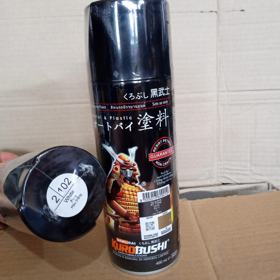Jual Pilox Pylox Samurai Paint White 102 Cat Standar Warna Putih 400Ml ...