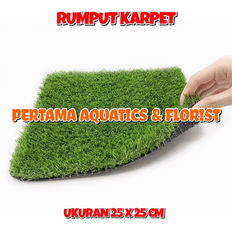 Jual Rumput Karpet 25 X 25 Cm/ Rumput Plastik/ Bunga Plastik/ Daun ...