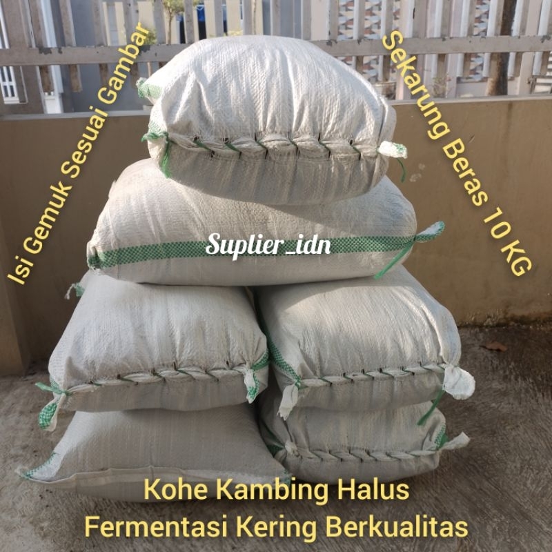 Jual Kohe Kambing Halus Fermentasi Karung 10 Kg Murah Kering Tidak Bau ...