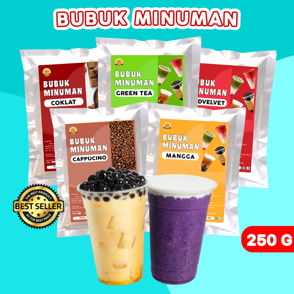 Jual BUBUK MINUMAN RASA / SERBUK MINUMAN 250GR / BUBUK MINUMAN BOBA ...