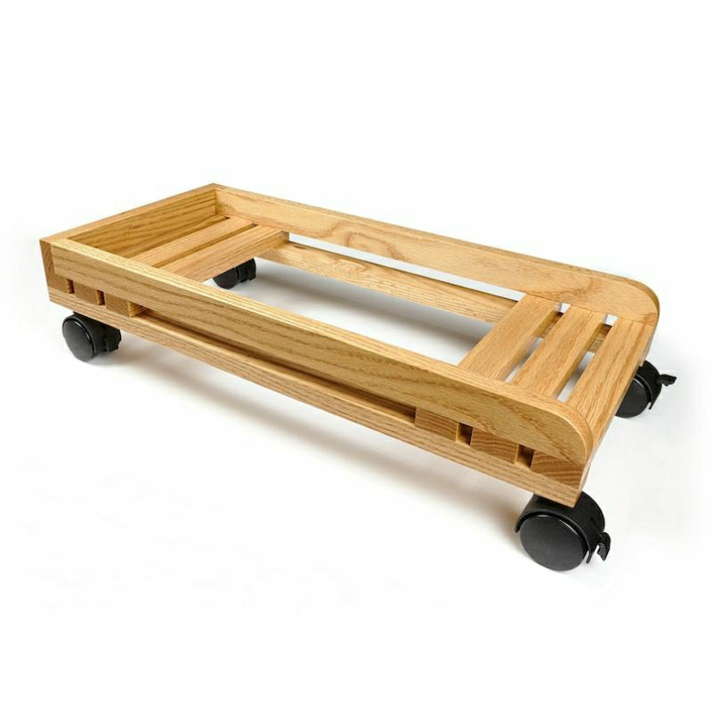 Jual Rak CPU Kayu Aesthetic| Tray CPU dengan roda | Tray komputer ...