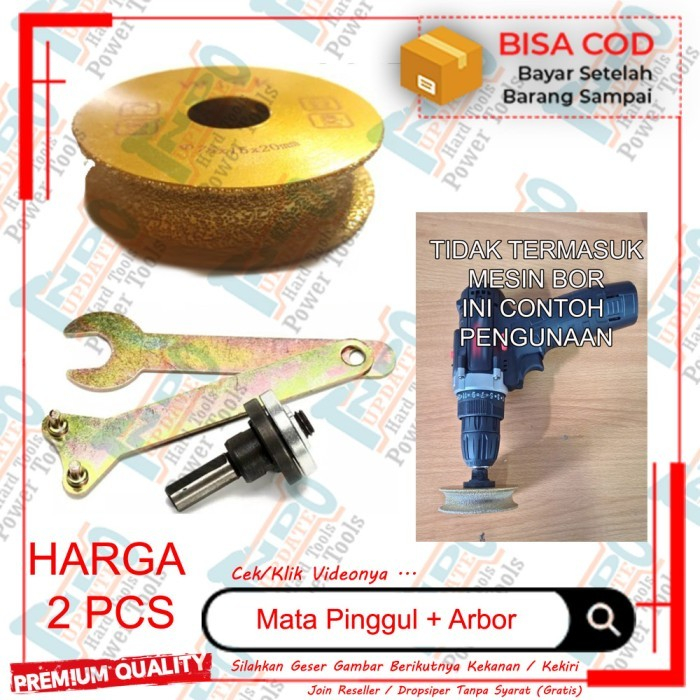 Jual Kepala Bor Granit Bevel Pingul Pinggul Mata Bor Stepnosing Karet+ ...