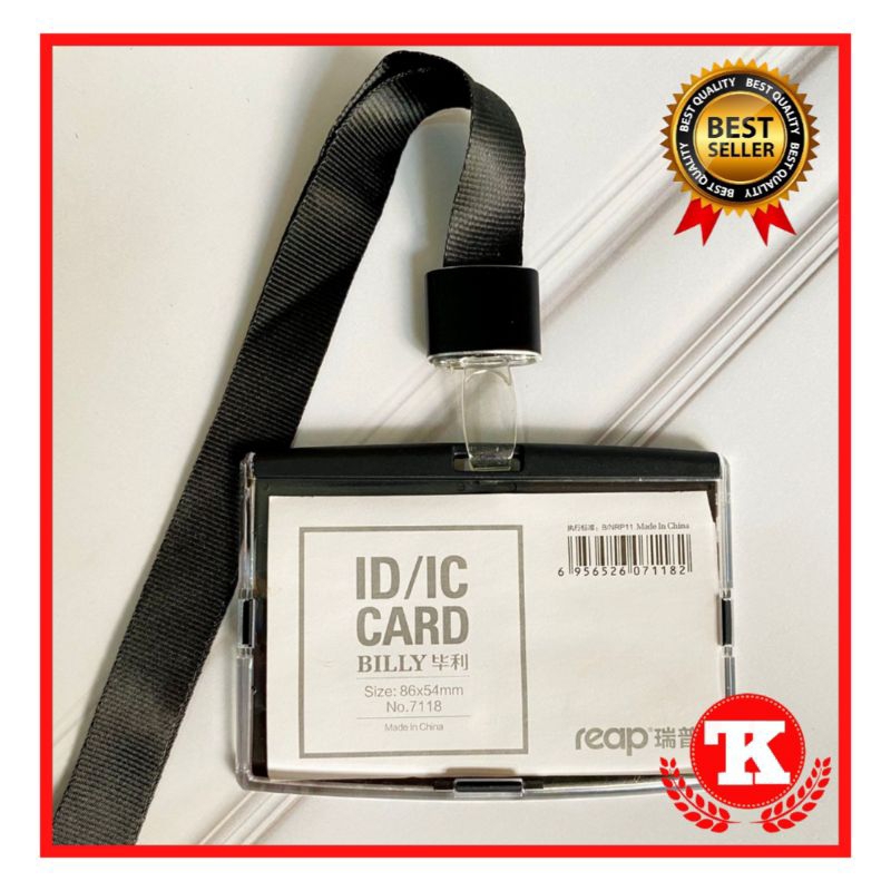 Jual Id Card Holder Acrylic Horizontal Tempat Id Card Kartu Id Card ...