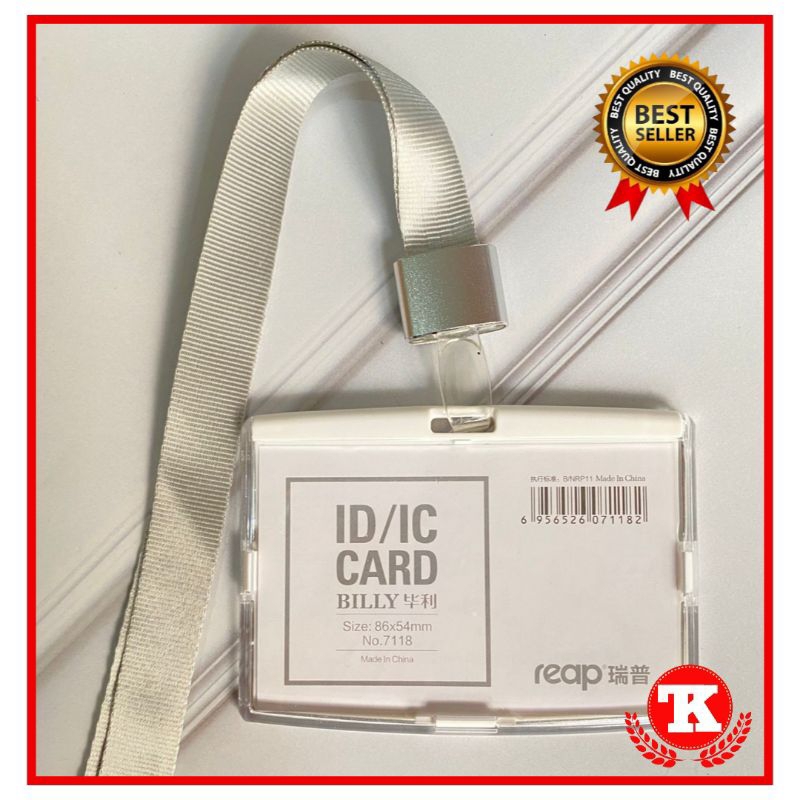 Jual Id Card Holder Acrylic Horizontal Tempat Id Card Kartu Id Card ...