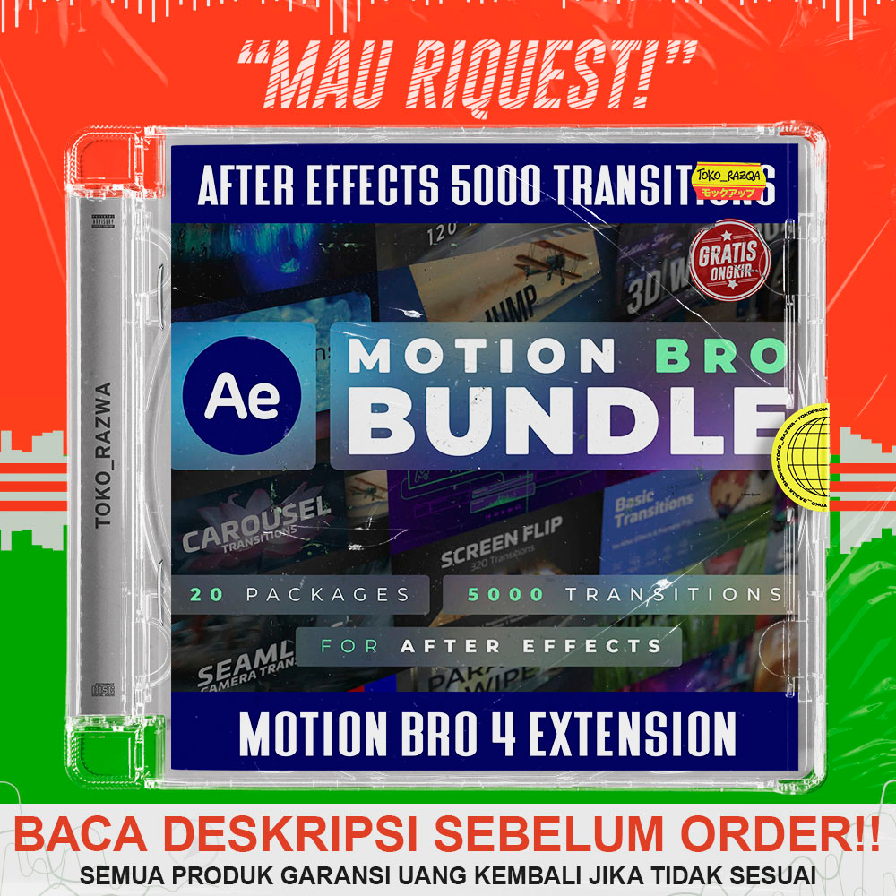 Jual Motion Bro 4 - Bundle for After Effects 5000 Transitions - 190923 | Shopee Indonesia