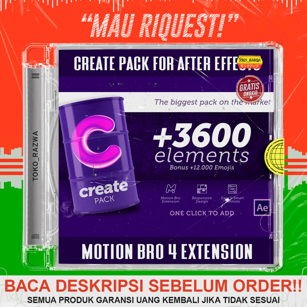 Jual Motion Bro 4 - Create Pack for After Effects - 200923 | Shopee ...