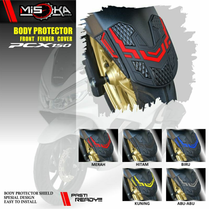 Jual Misoka Front Fender Cover PCX 150/Aksesoris Motor Honda/Pelindung ...