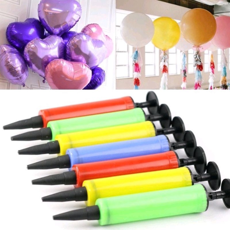 Jual Pompa Balon Tangan Manual / Alat Pompa Tiup Angin Balloon Bola ...