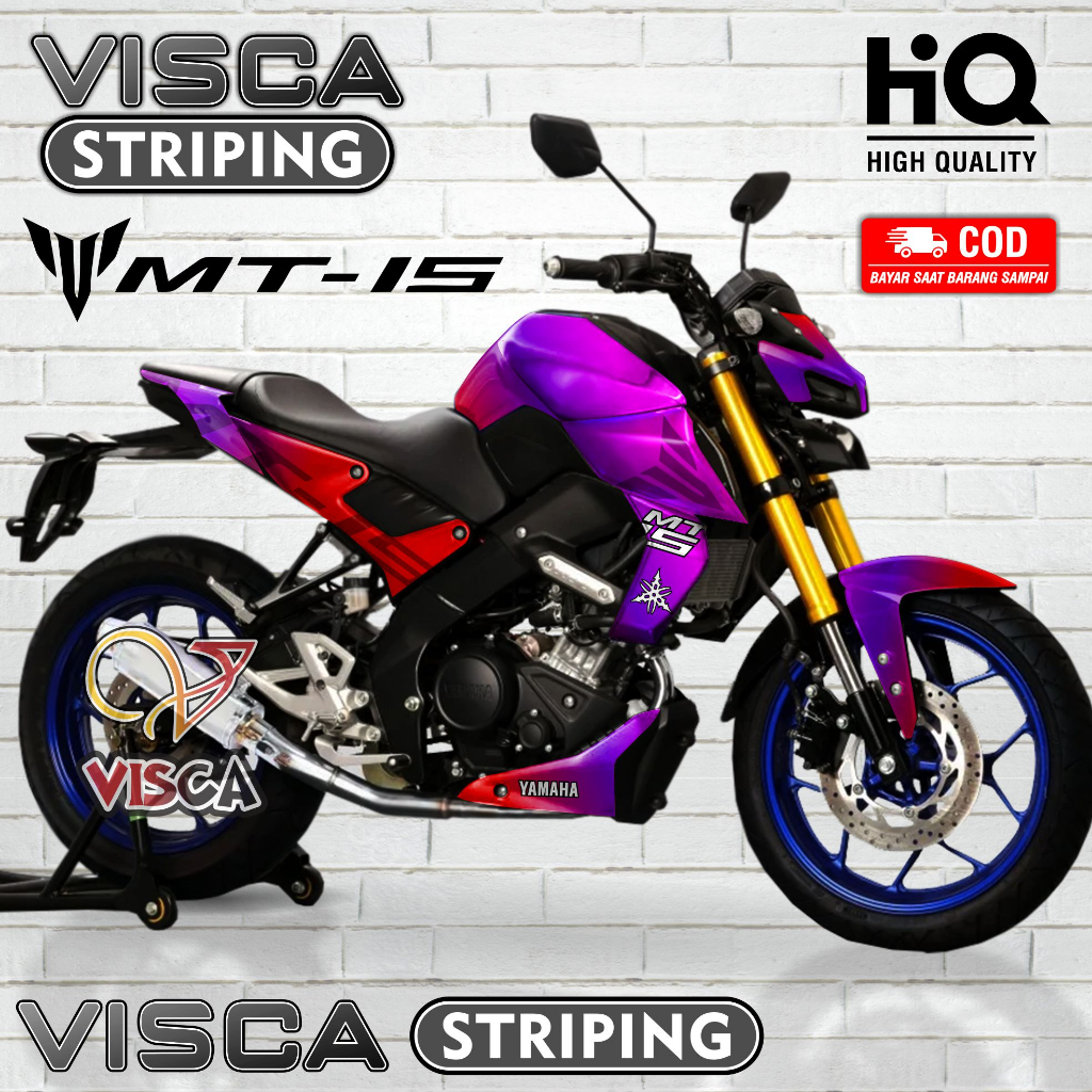 Jual Decal Yamaha MT 15 - Stiker Motor MT 15 - Dekal MT15 - Striping MT ...