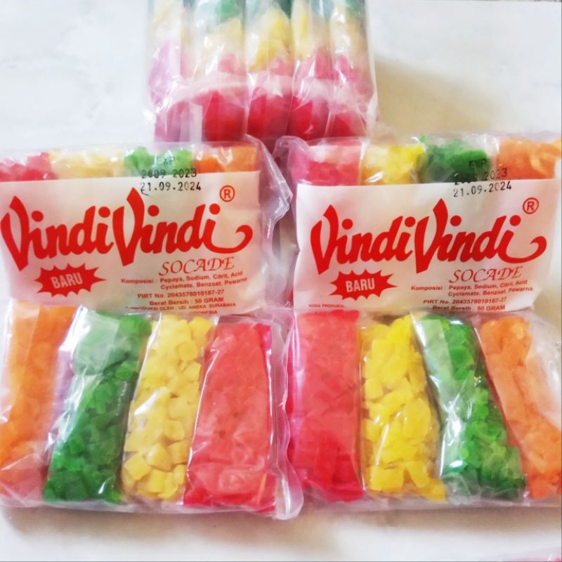 Jual Sukade merk VindiVindi 50gr / Topping Kue Kering Socade Vindi ...