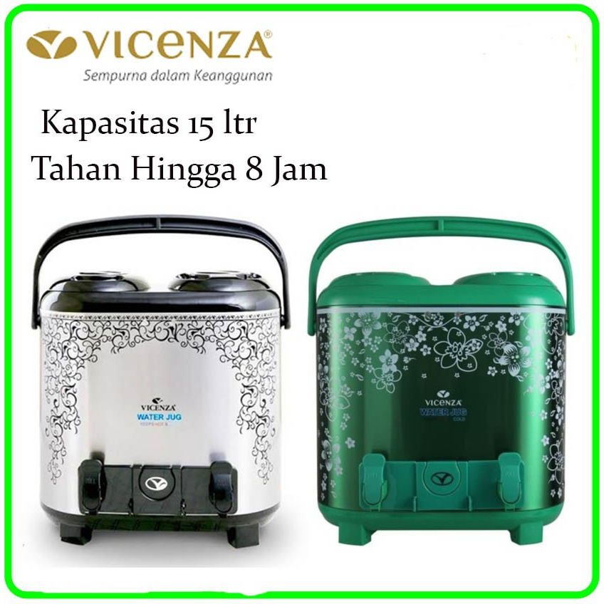 Jual WATER JUG VICENZA TWINS SERIES/TERMOS DISPENSER VICENZA 15 Liter ...