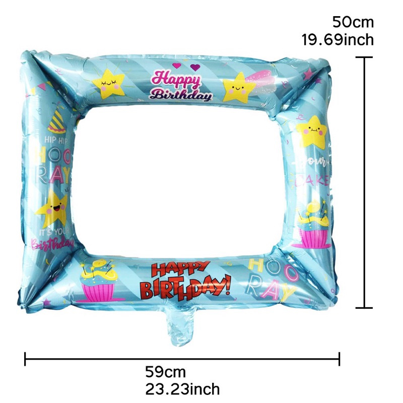 Jual Frame balon birthday photo booth / bingkai foto ulang tahun bahan ...