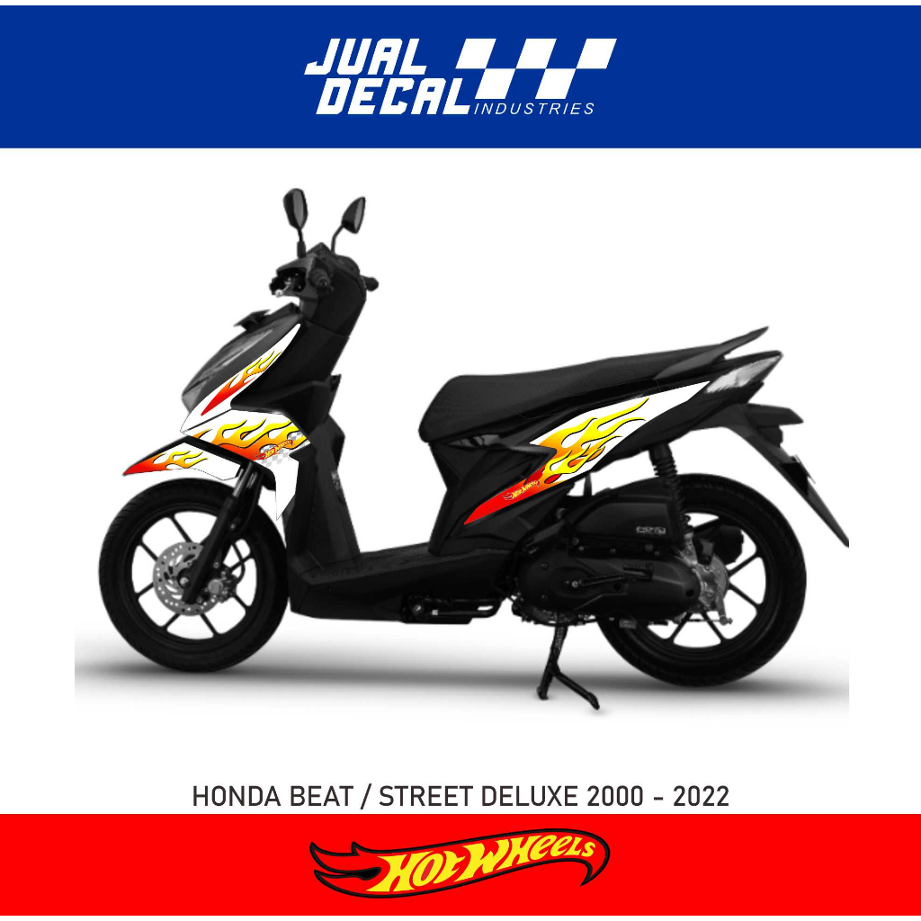 Jual Striping Beat Deluxe 2023 API FLAME Stiker Honda Beat Street 2020 ...