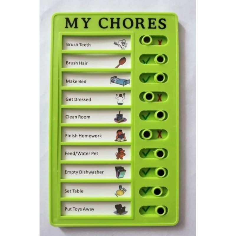 Jual Papan checklist My Chores, Papan jadwal belajar, Papan to do list ...