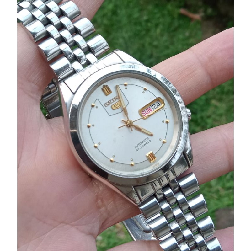 Jual Seiko Classic Automatic cal 7s26 White Dial | Shopee Indonesia
