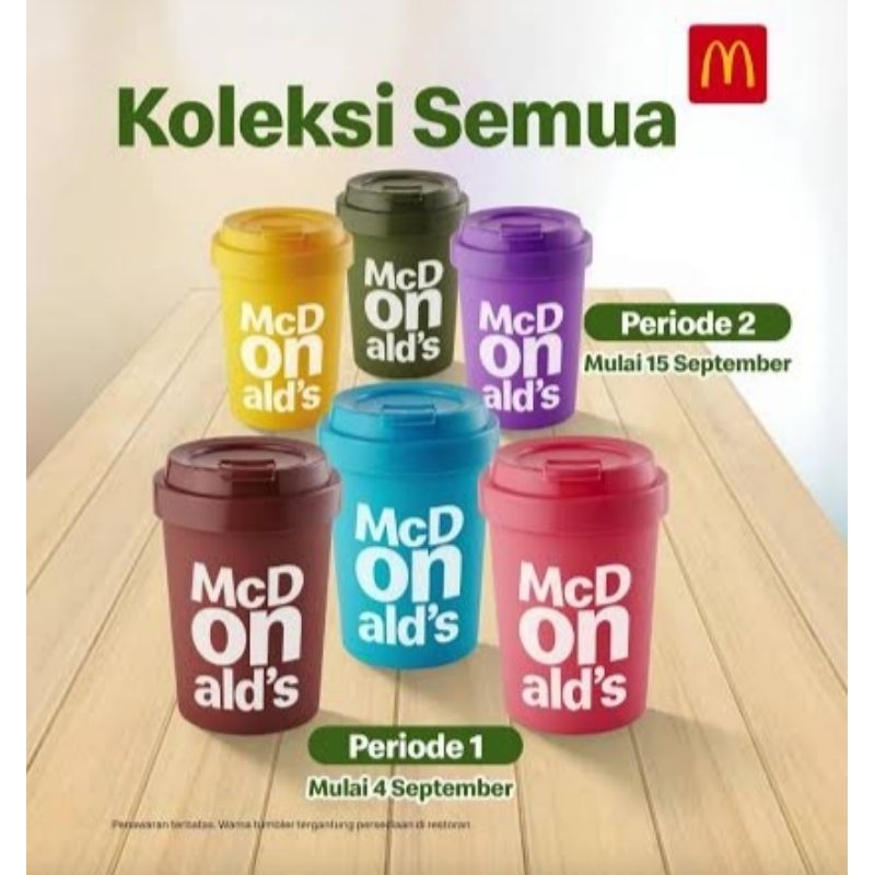 Jual Colorful Tumbler McD Mc Donal's 2023 | Shopee Indonesia