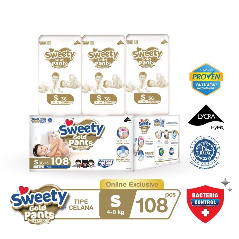 Jual Sweety Gold Pants S 36 Online Exclusive Ecer | Shopee Indonesia