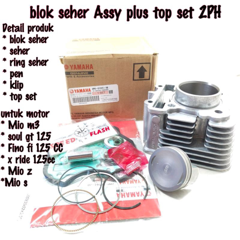 Jual BLOK CYLINDER SEHER MIO M3 MIO Z GEAR 125 SOUL GT 125 X-RIDE 125 MIO GT 125 2PH | Shopee ...