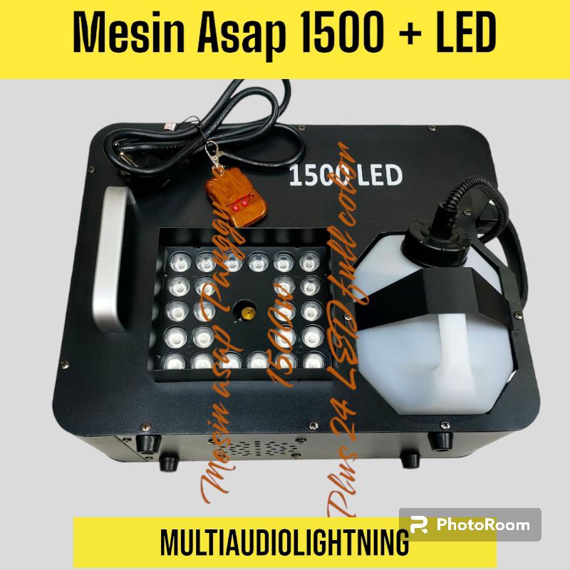 Jual Mesin Asap Smoke Machine 1500W + LED 3in1 Full Color | Shopee ...