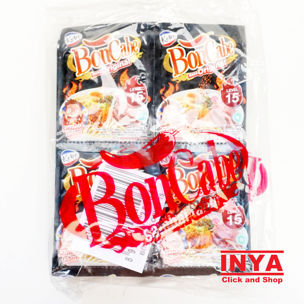 Jual Kobe Bon Cabe Rasa Original Level 15 1 Pack 24x6gr - Sambal Tabur ...