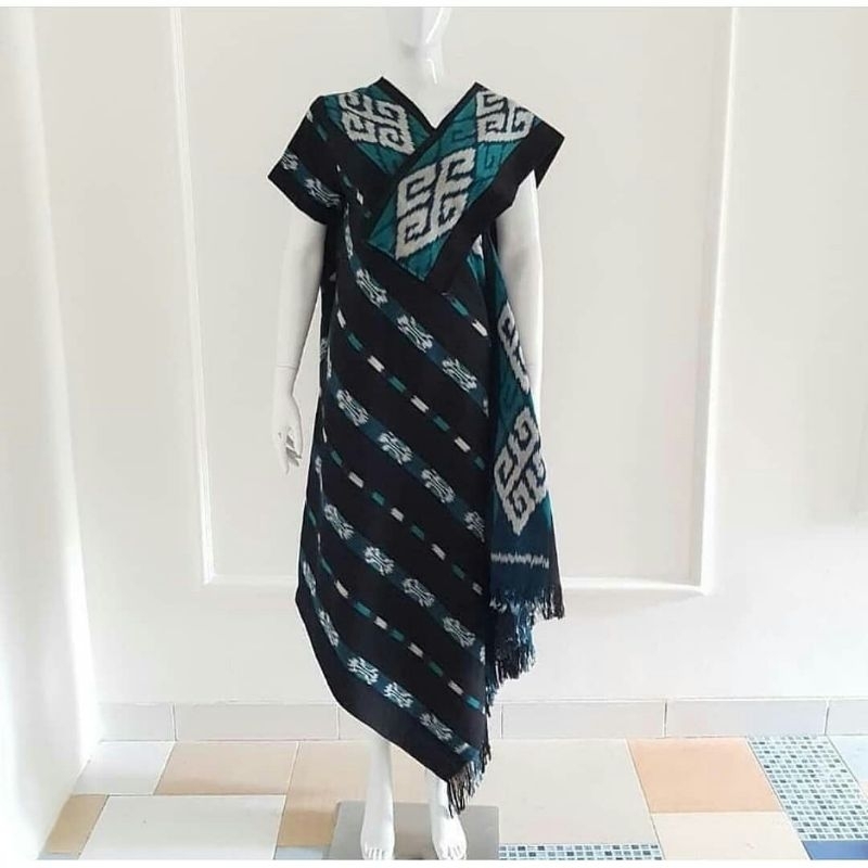 Jual dress tenun ikat blanket-baju tenun wanita original-dres tenun etnik | Shopee Indonesia