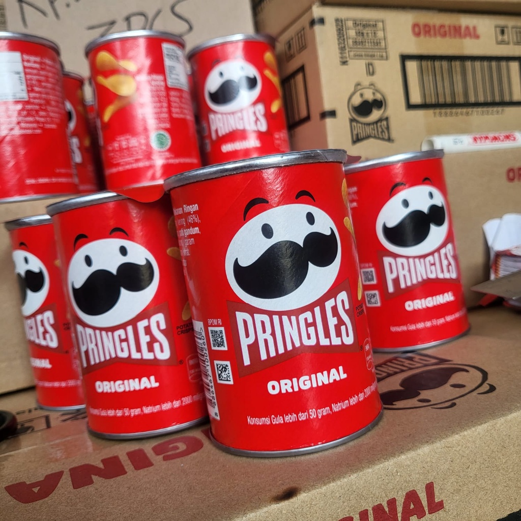 Jual Enak Pringles 42 gram Mini Original 1 Dus // Pringles Ukuran besar ...