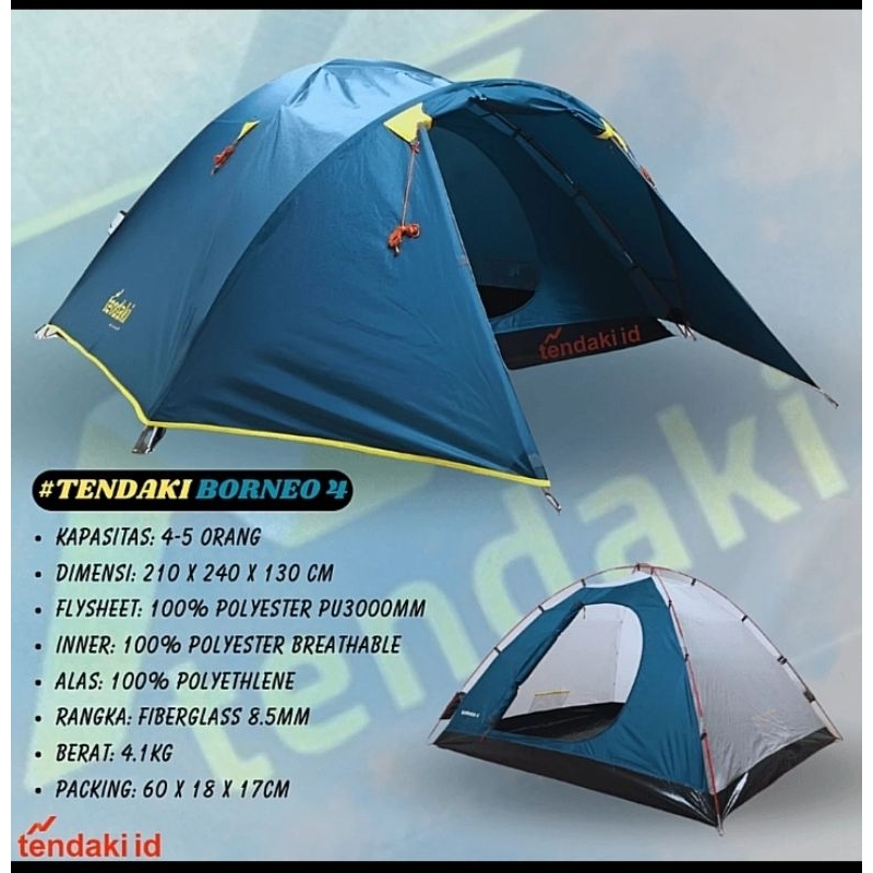 Jual TENDAKI BORNEO 4 TOSCA | Shopee Indonesia