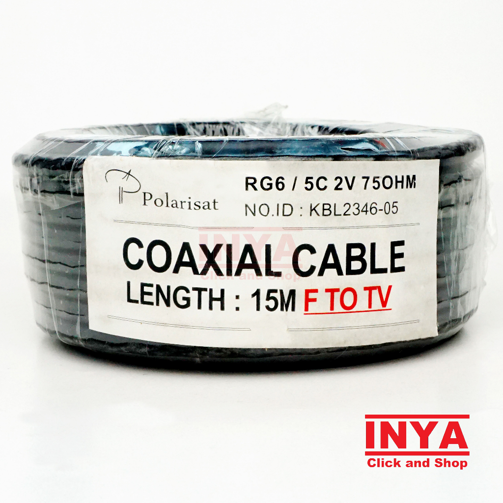 Jual Kabel Antenna Polarisat Coaxial Cable 15m F To TV RG6 5C2V 75OHM | Shopee Indonesia