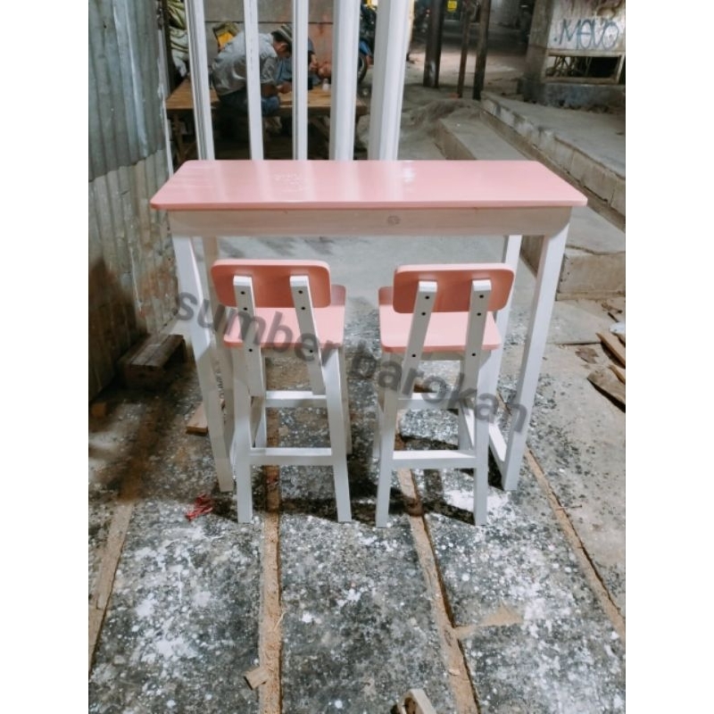 Jual (016). meja makan meja dinding cafe meja mini bar kayu jati ...