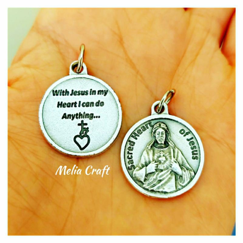Jual Medali Liontin Hati Kudus Yesus - Sacred Heart of Jesus Medal ...