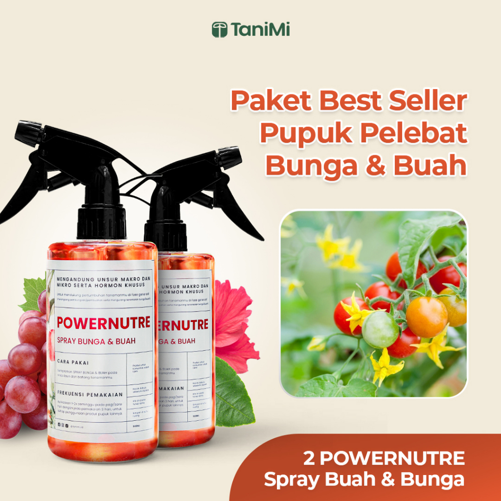 Jual TANIMI - [2 PCS] BUNDLING Pupuk Cair Penumbuh dan Pelebat Bunga ...