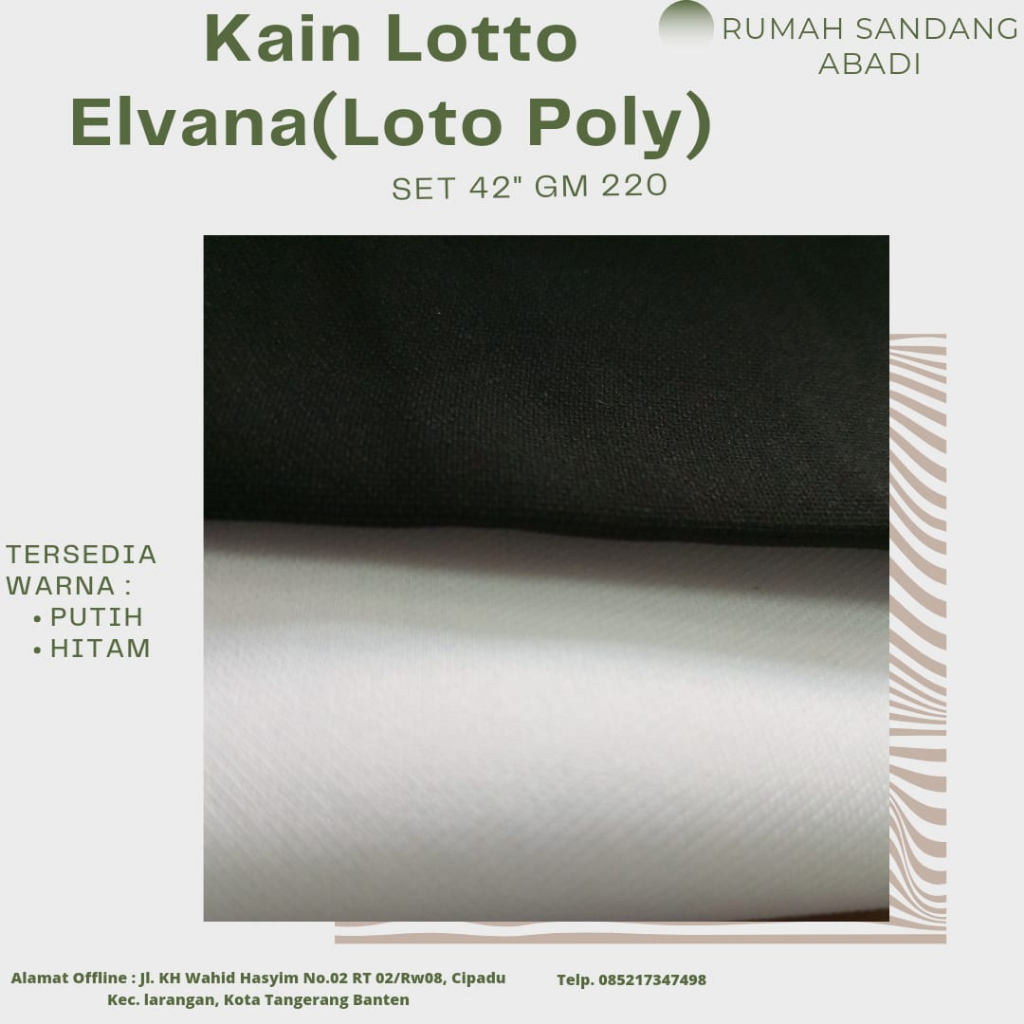 Jual Kain Lotto Elvana/Lotto Poly | Shopee Indonesia
