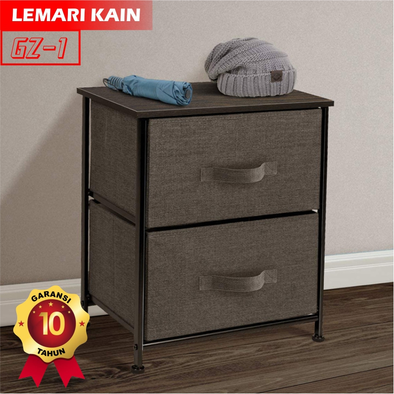 Jual Lemari Sisi Ranjang Lemari Rak Laci Kain Linen Lemari Minimalis ...