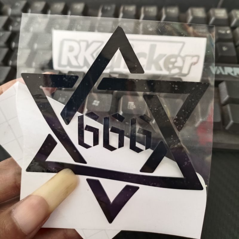 Jual Stiker Bintang 666 sticker cutting bintang logo motor viral ...