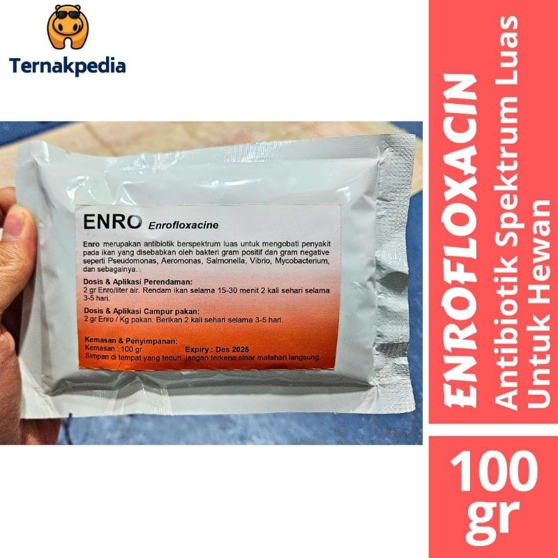 Jual Enro 100 gram - Enrofloxacin 100 gram - Obat untuk Ikan Sakit ...