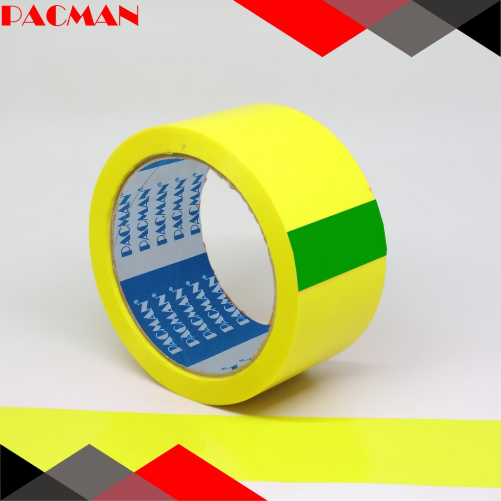 Jual 72y Lakban plastik warna kuning cerah Original Pacman 100% murah ...