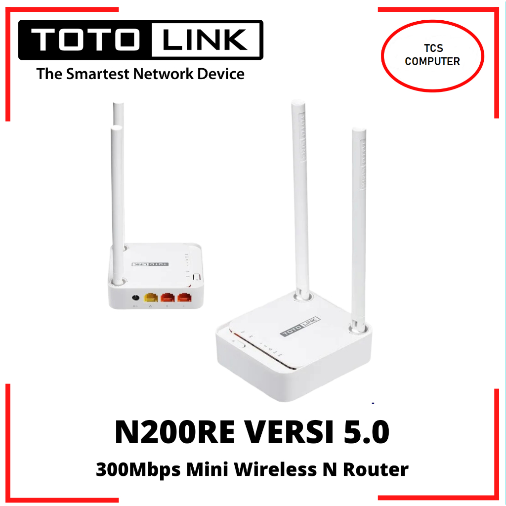 Jual Totolink N200RE Router 2 Antenna Wireless N Mini 300Mbps - V5 | Shopee Indonesia