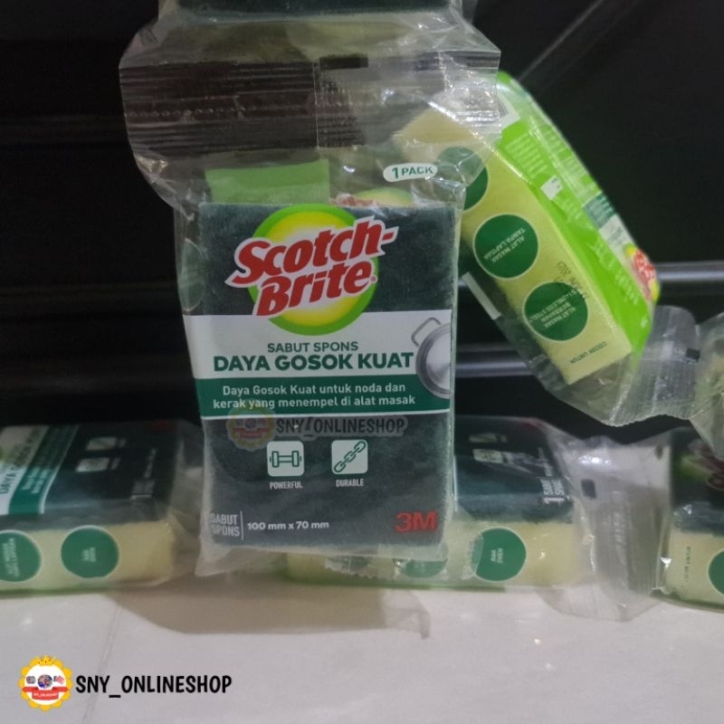 Jual Sponge / Spons Alat Masak / Sabut Spons / Scrotch Brite 3M ...