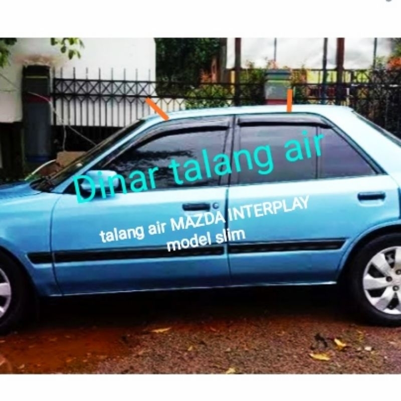 Jual talang air mobil MAZDA INTERPLAY model slim full 4pintu | Shopee ...