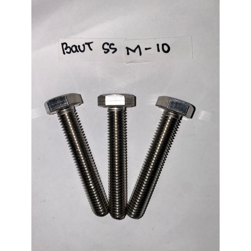 Jual baut stainless/ ss 10x60 | Shopee Indonesia
