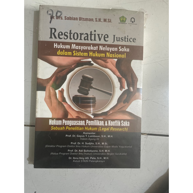 Jual buku restorative Justice hukum masyarakat nelayan saka dalam sistim hukum nasional | Shopee ...