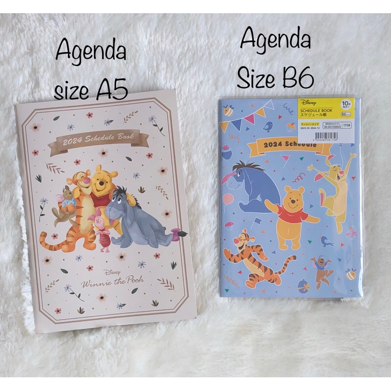 Jual schedule book pooh 2024 buku agenda size B6 dan A5 Daiso japan | Shopee Indonesia