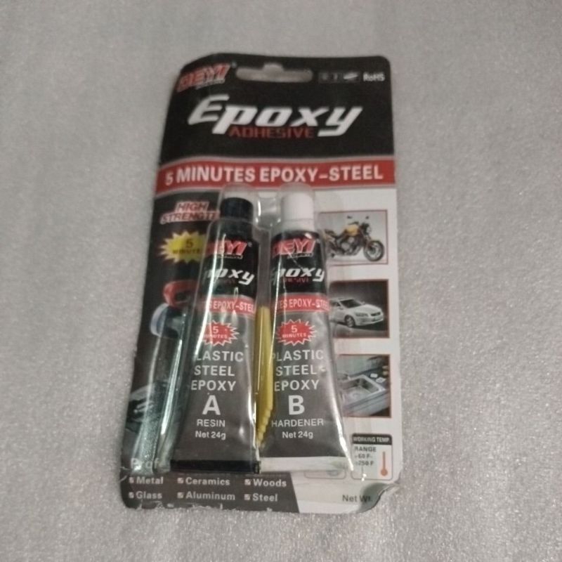 Jual plastic steel epoxy lem epoxy 48g Lem besi epoxy Plastik steal ...