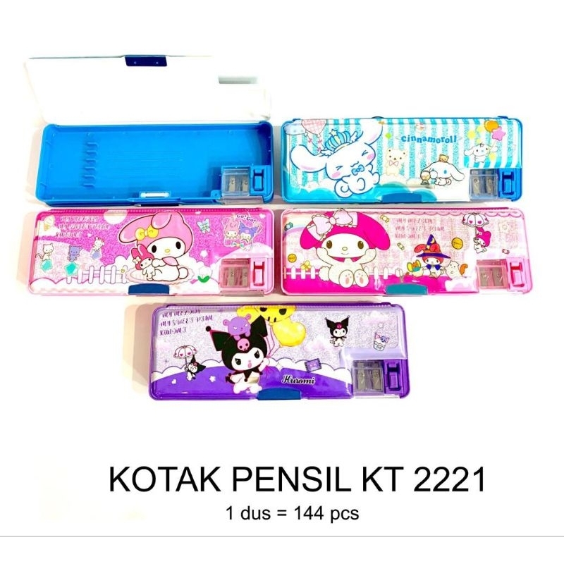 Jual Kotak pensil/tempat pensil karakter lucu bolak balik tempat pensil ...